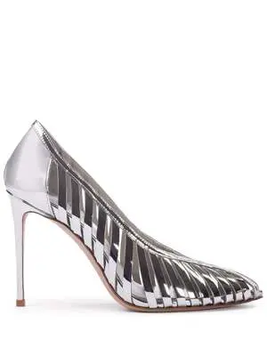 LE SILLA Cage Leather Pumps