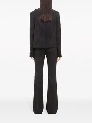 COURREGES Buckled Pinstripe Blazer