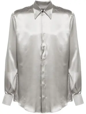 Dolce & Gabbana Satin-weave Silk Shirt