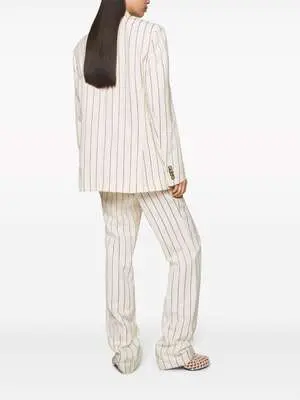 Stella McCartney Pinstriped Single-breasted Blazer - White
