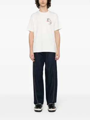 Emporio Armani Monogram-print Cotton T-shirt