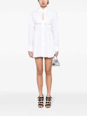Alexander Wang Smocked Mini Shirt Dress