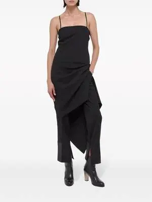 Helmut Lang Asymmetric Virgin Wool Dress