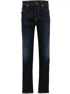 DIESEL® D-finitive 009zs Mid-rise Straight-leg Jeans - Blue