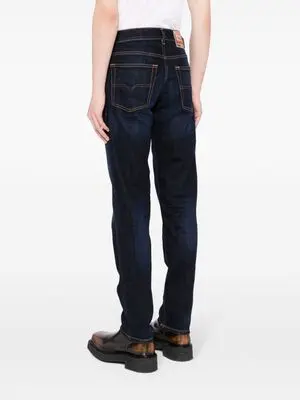 DIESEL® D-finitive 009zs Mid-rise Straight-leg Jeans - Blue