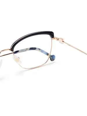 Carolina Herrera Logo-plaque Cat-eye Glasses