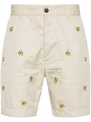 Dsquared2 Banana-embroidered Bermuda Shorts