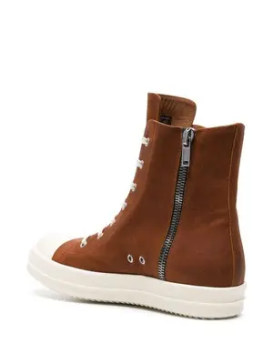 Rick Owens Suede High-top Sneakers