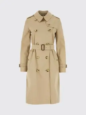 Burberry Knee-length Double-breasted Cotton Trench Coat With Belt And Epaulettes