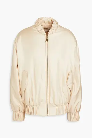 Zimmermann Silk-twill Padded Bomber Jacket