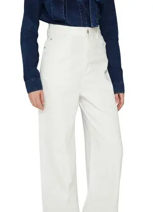 Loewe High-Waisted Jeans - White