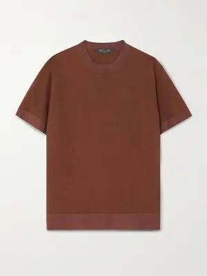 Loro Piana Silk T-shirt - Burgundy