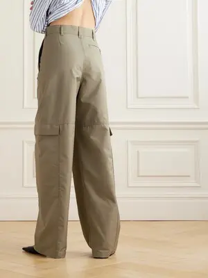 Loewe Cotton-blend Twill Straight-leg Cargo Trousers