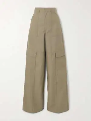 Loewe Cotton-blend Twill Straight-leg Cargo Trousers
