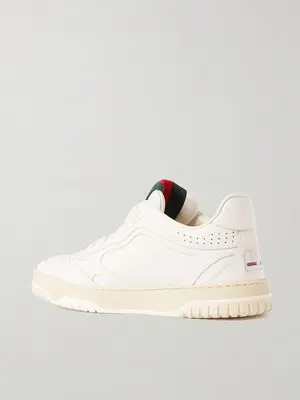 Gucci Re-web Leather Sneakers - White
