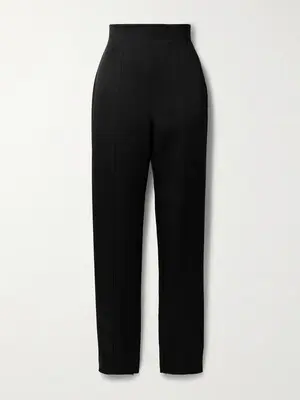 Khaite Lenn High-rise Skinny-leg Crepe Trousers