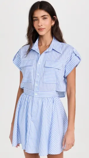 O.P.T Striped Mini Dress