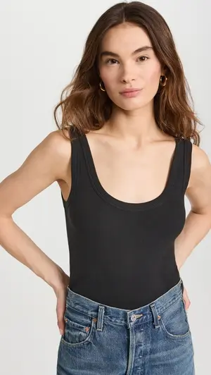 Sold Out NYC Scoop Tank - Black