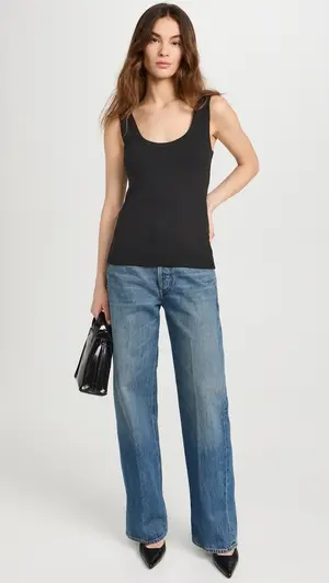 Sold Out NYC Scoop Tank - Black