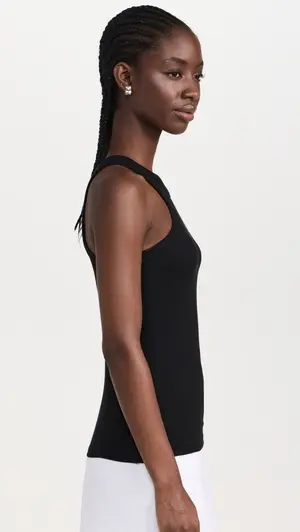 Splits59 Kiki Ribbed Tank Top - Black