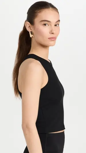 Splits59 Kiki Rib Crop Top - Black