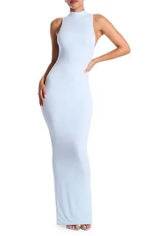 Naked Wardrobe Funnel Neck Body-con Maxi Dress