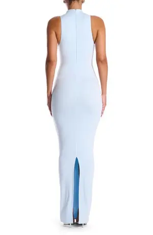 Naked Wardrobe Funnel Neck Body-con Maxi Dress