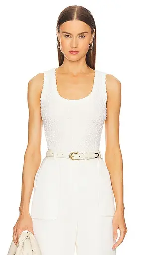 Enza Costa Puckered Tank