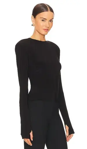 Norma Kamali Shoulder Pad Top