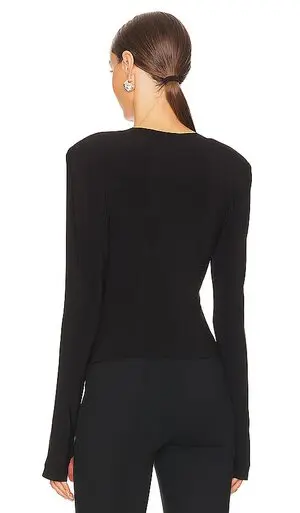 Norma Kamali Shoulder Pad Top