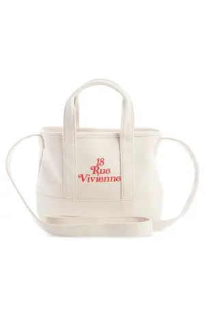 Kenzo Verdy Logo Cotton Canvas Tote
