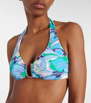 Melissa Odabash Colombia Bikini Top - Blue