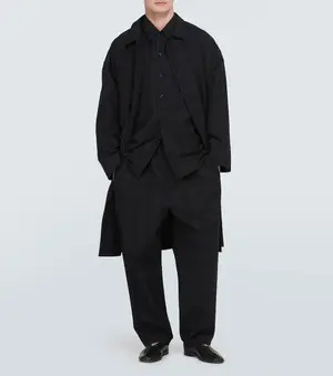 LEMAIRE Checked Wool Seersucker Pants