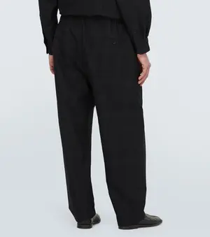 LEMAIRE Checked Wool Seersucker Pants