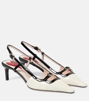 ROGER VIVIER Leather Viv’ Canard Pumps - Neutrals
