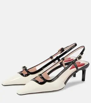 ROGER VIVIER Leather Viv’ Canard Pumps - Neutrals