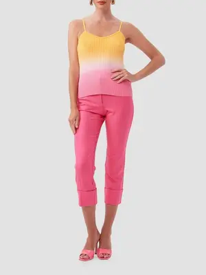Trina Turk Infusion Cotton Rb-knit Camisole