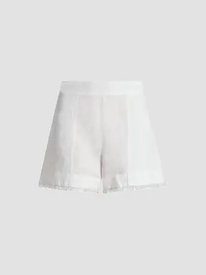 Simkhai Dax Linen-blend Shorts - White