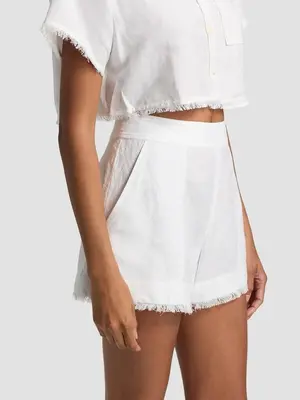 Simkhai Dax Linen-blend Shorts