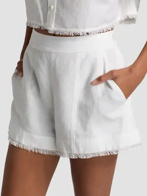 Simkhai Dax Linen-blend Shorts
