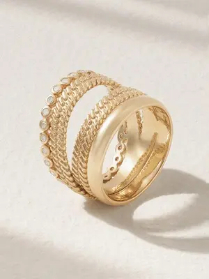 Pascale Monvoisin Jil N°4 9-karat Diamond Ring - Gold