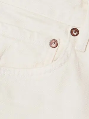 AGOLDE Dame Denim Shorts - Neutrals