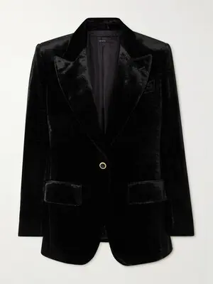TOM FORD Wool-blend Velvet Blazer