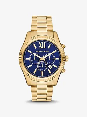 Michael Kors Oversized Lexington -tone Watch In By - Gold