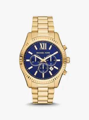 Michael Kors Oversized Lexington -tone Watch In By - Gold