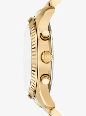 Michael Kors Lexington Chronograph Watch - Gold