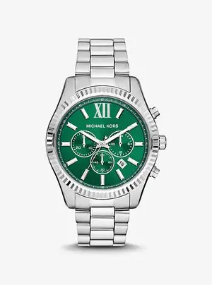 Michael Kors Oversized Lexington -tone Watch In By - Silver