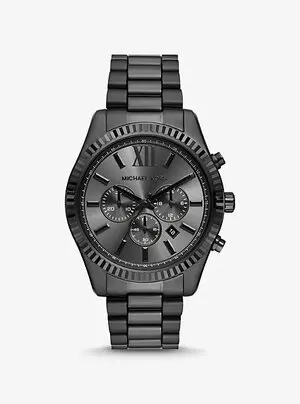 Michael Kors Oversized Lexington -tone Watch In By - Black