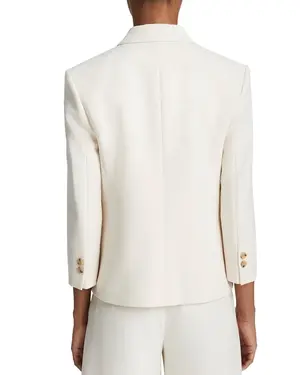 Vince Shrunken One-button Blazer - Off White