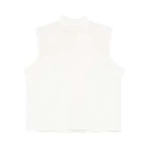 MAZZARELLI Sleeveless Top With Tie Fastening - White